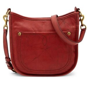 Frye | Bags | Frye Campus Rivet Burnt Red Leather Zip Crossbody | Poshmark